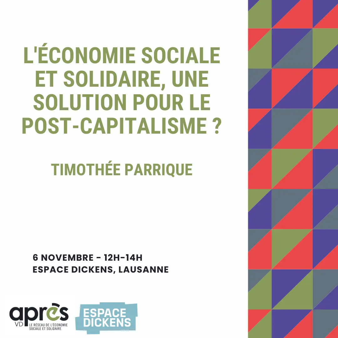 L'ESS : une solution pour le post-capitalisme ? Par Timothée Parrique ...
